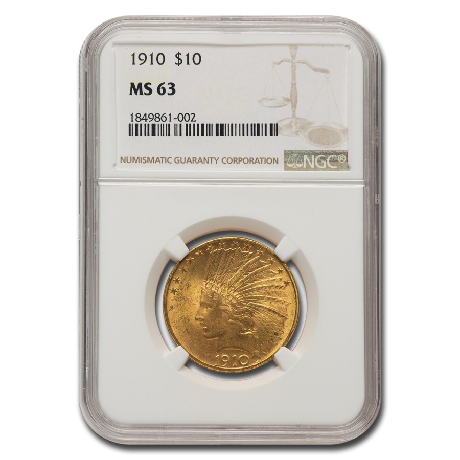 Buy 1910 $10 Indian Gold Eagle MS-63 NGC | APMEX