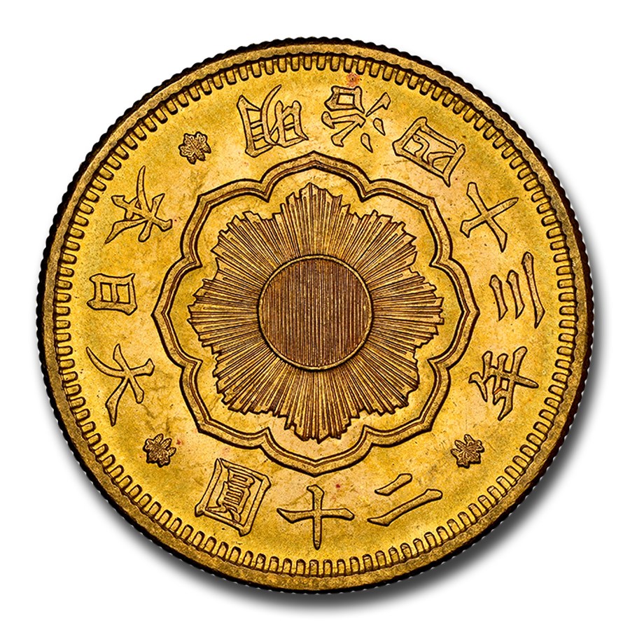 Buy 1910 Japan Gold 20 Yen Meiji MS-65 NGC | APMEX