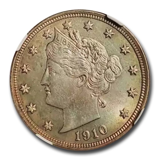Buy 1910 Liberty Head V Nickel MS-64 NGC | APMEX