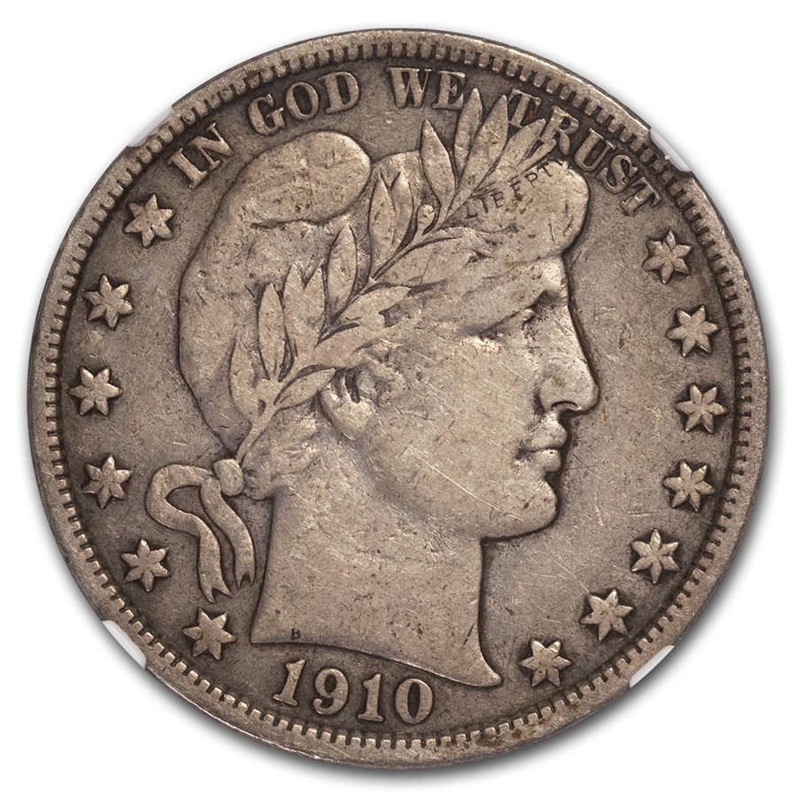 Buy 1910-S Barber Half Dollar VF-25 NGC | APMEX