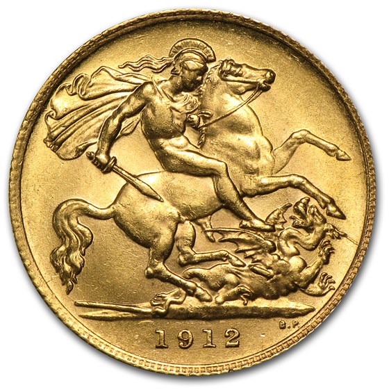 Buy 1911-1925 Great Britain Gold Half Sovereign George V BU | APMEX