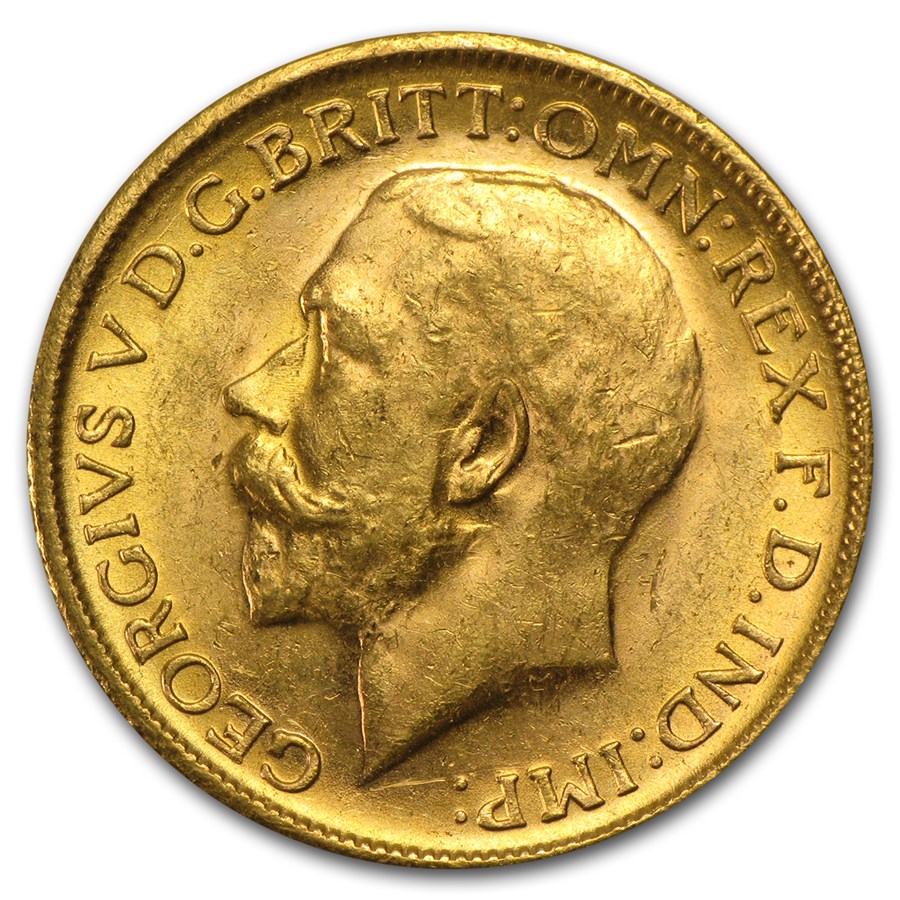 Buy 1911-1925 Great Britain Gold Sovereign George V Avg Circ | APMEX