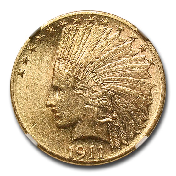 Buy 1911-D $10 Indian Gold Eagle MS-61 NGC | APMEX