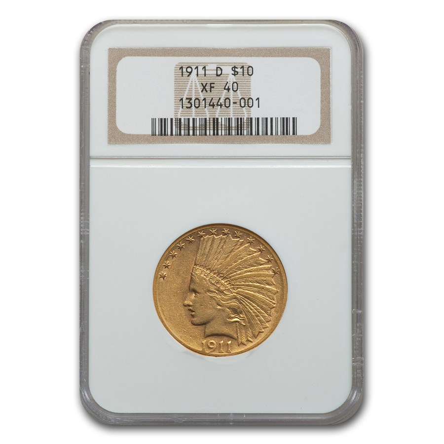 Buy 1911-D $10 Indian Gold Eagle XF-40 NGC | APMEX