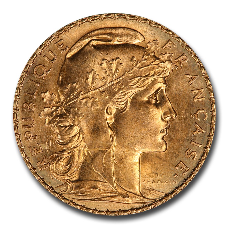 Buy 1911 France Gold 20 Francs Rooster MS-66+ PCGS | APMEX