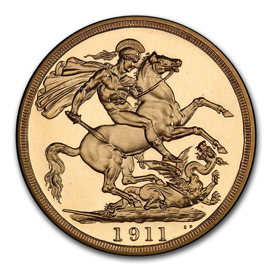 Buy 1911 Great Britain Gold 2 Pounds George V PR-66 DCAM PCGS | APMEX