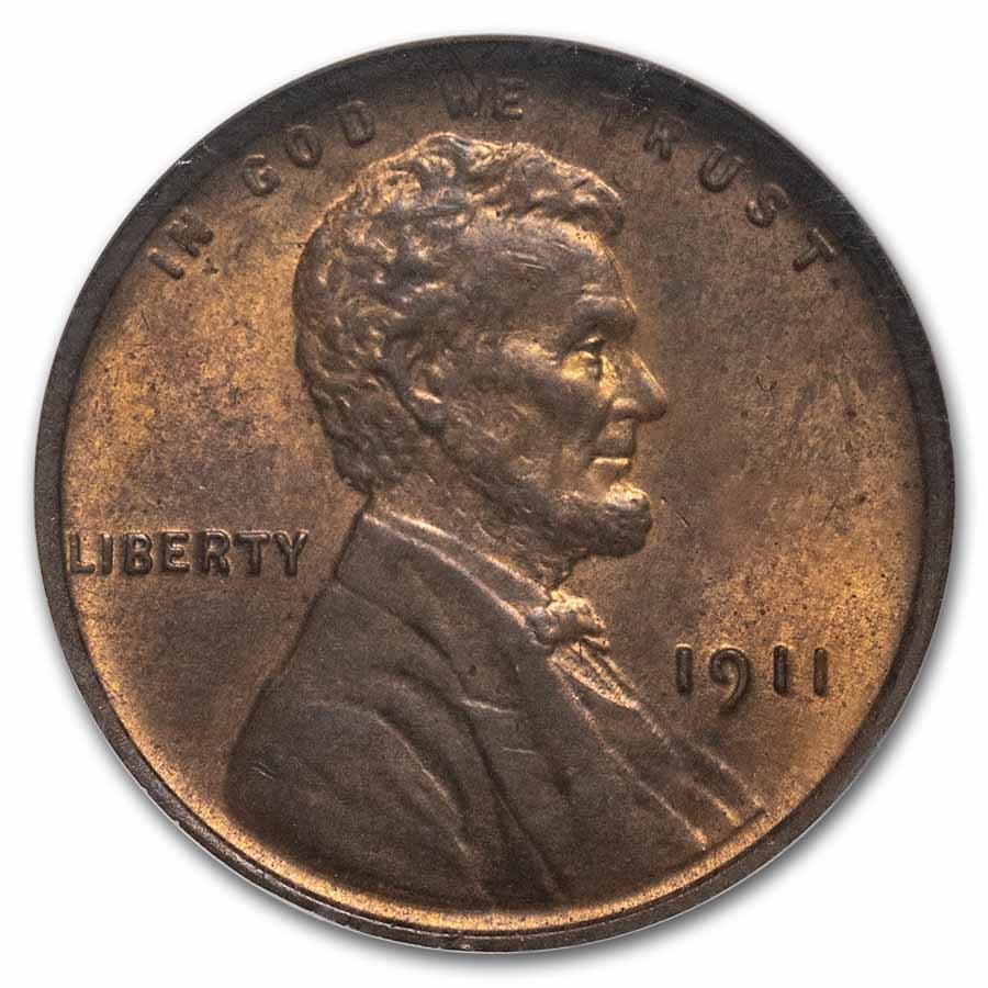 Buy 1911 Lincoln Cent MS-64 NGC (Red/Brown) | APMEX