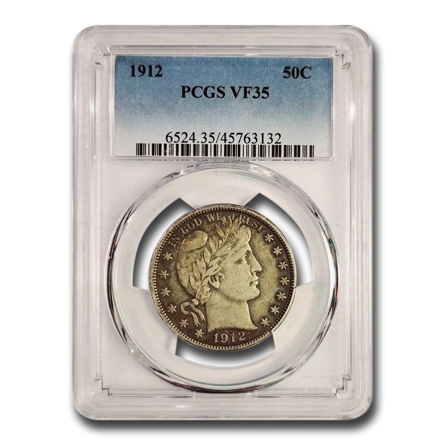 Buy 1912 Barber Half Dollar VF-35 PCGS | APMEX