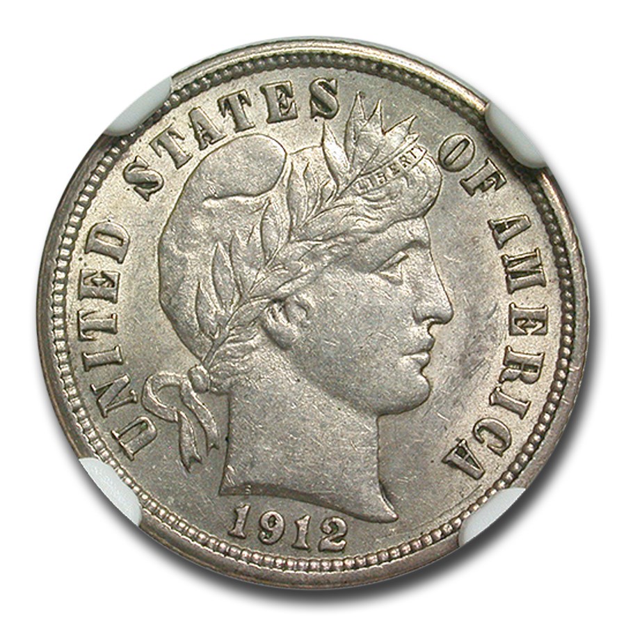1912-D Barber Dime AU-58 NGC