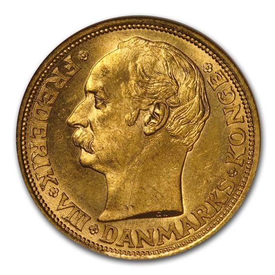 Buy 1912 Denmark Gold 20 Kroner MS-65 NGC | APMEX