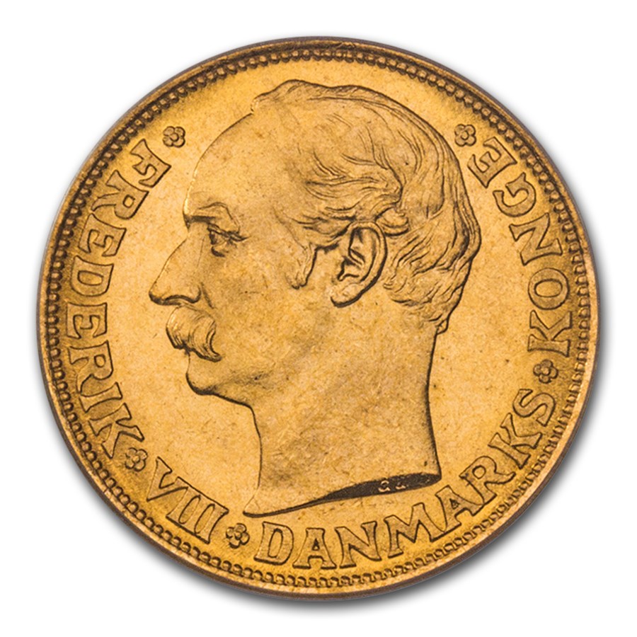 Buy 1912 Denmark Gold 20 Kroner Frederik VIII MS-67 PCGS | APMEX
