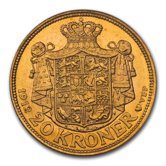 Buy 1912 Denmark Gold 20 Kroner Frederik VIII MS-67 PCGS | APMEX