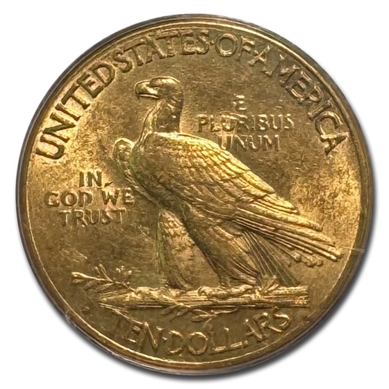 1912-S $10 Indian Gold Eagle AU-50 PCGS (Doily Label)