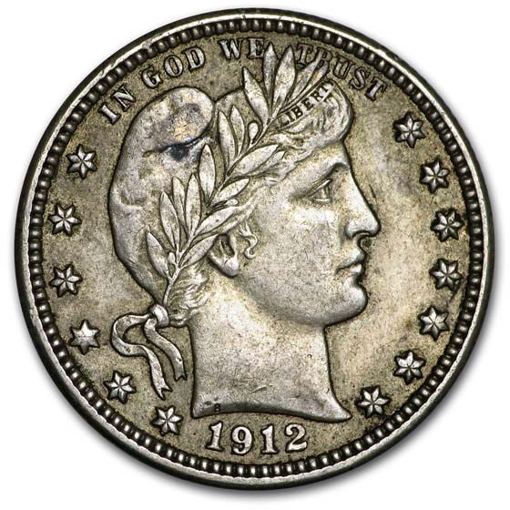 Buy 1912-S Barber Quarter AU | APMEX