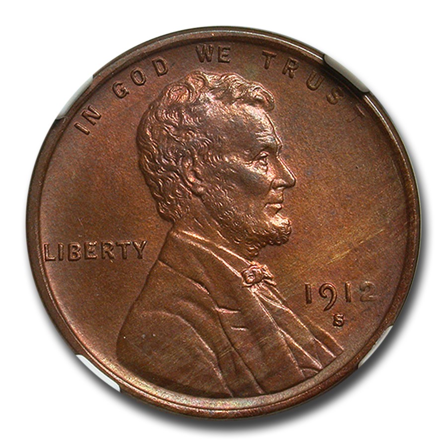 Buy 1912-S Lincoln Cent MS-63 NGC (Brown) | APMEX