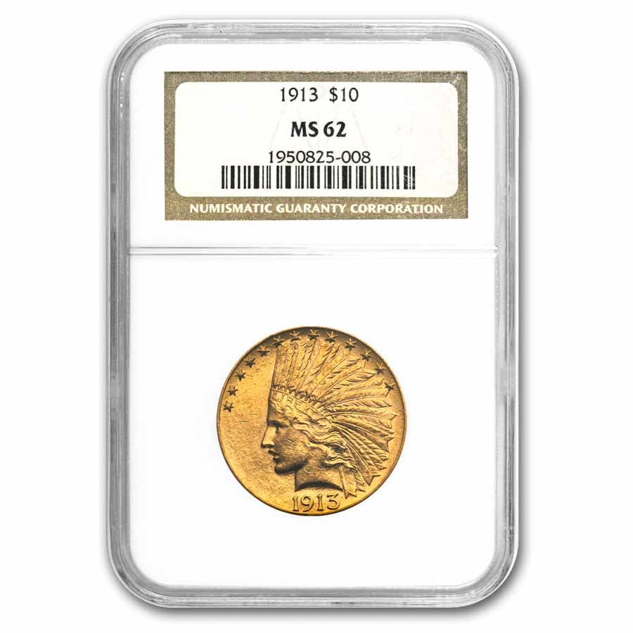 Buy 1913 $10 Indian Gold Eagle MS-62 NGC | APMEX
