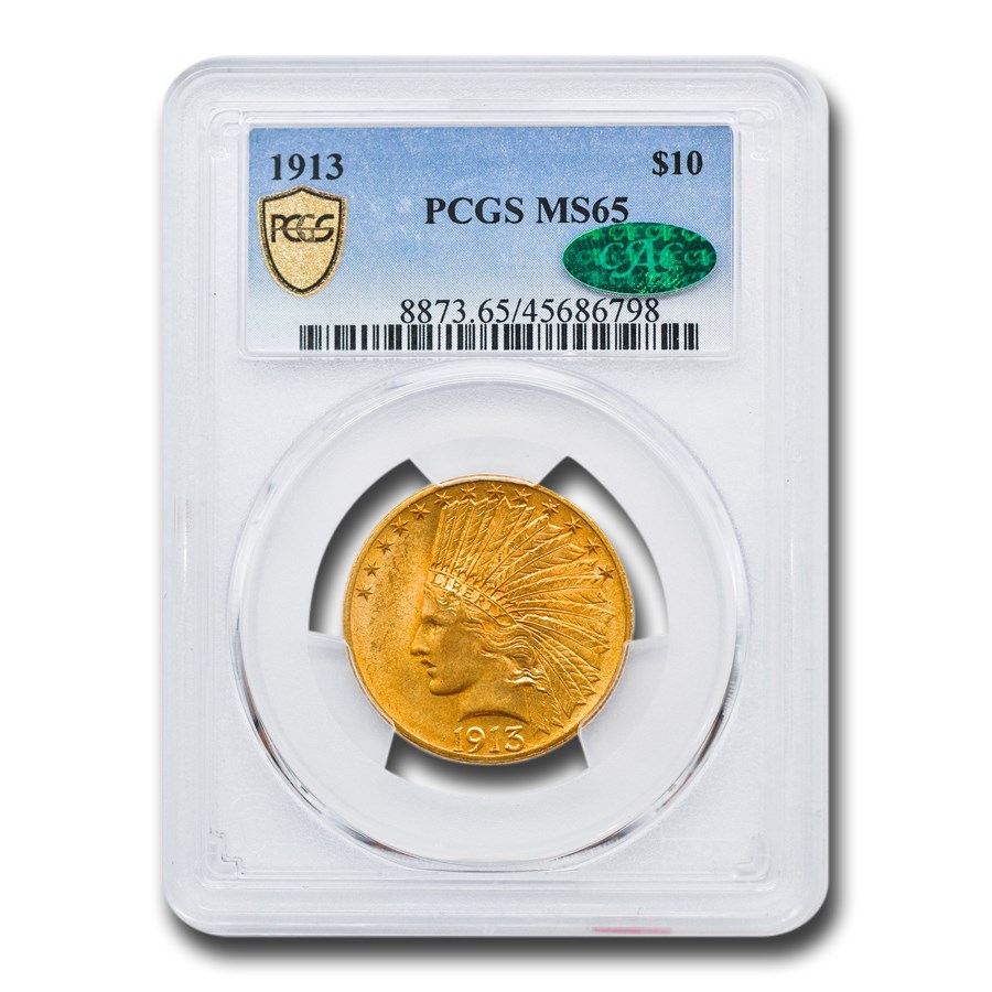 Buy 1913 $10 Indian Gold Eagle MS-65 PCGS CAC | APMEX