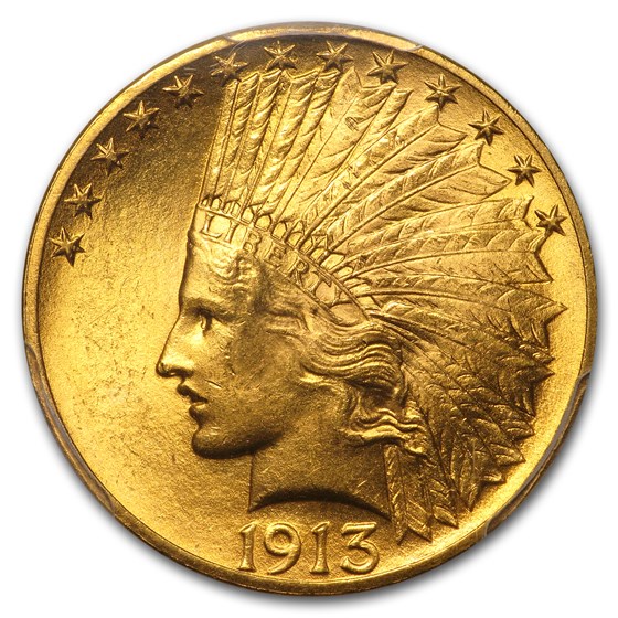 Buy 1913 $10 Indian Gold Eagle MS-65 PCGS | APMEX