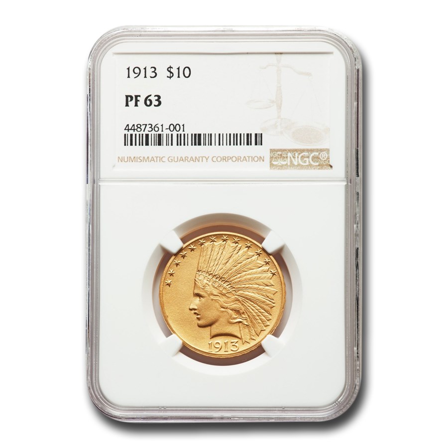 Buy 1913 $10 Indian Gold Eagle PF-63 NGC | APMEX