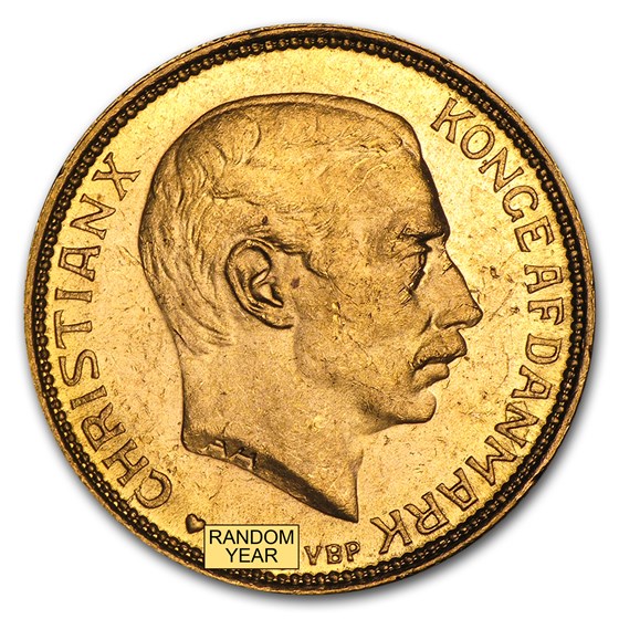 Buy 1913-1917 Denmark Gold 20 Kroner Christian X AU | APMEX