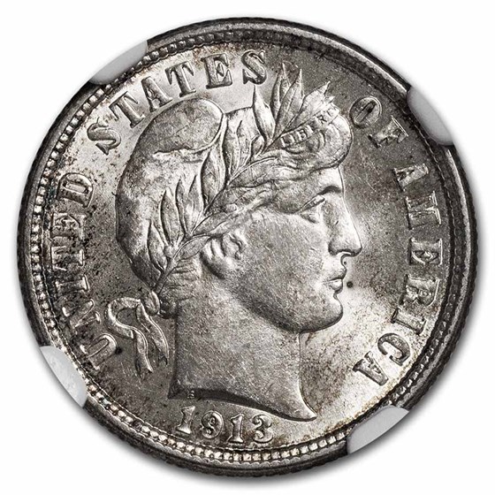Buy 1913 Barber Dime MS-62 NGC | APMEX