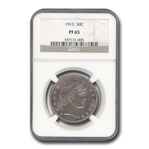 Buy 1913 Barber Half Dollar PF-65 NGC | APMEX