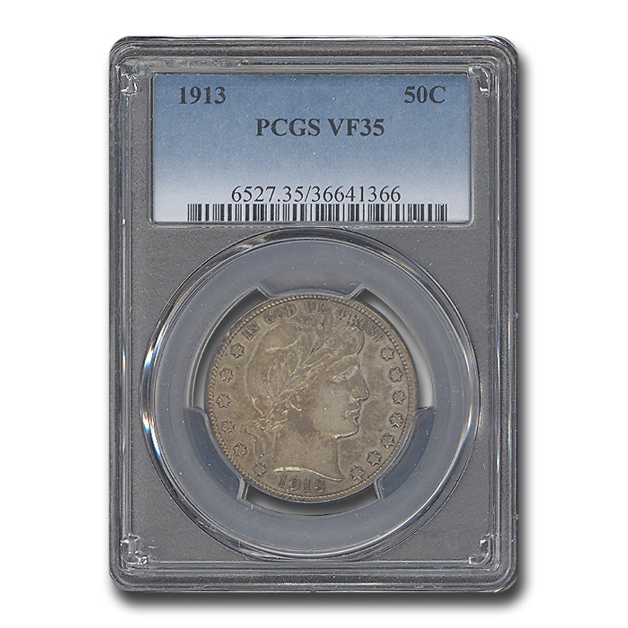 Buy 1913 Barber Half Dollar VF-35 PCGS | APMEX