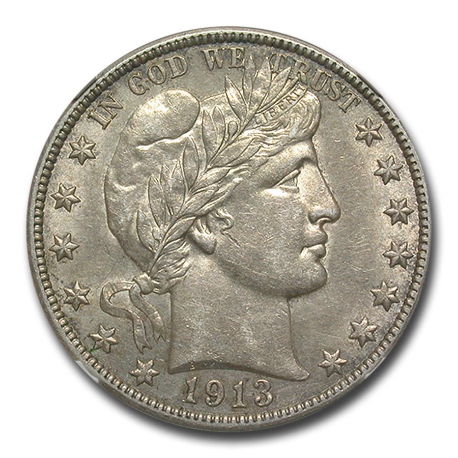 Buy 1913-D Barber Half Dollar AU-55 NGC | APMEX
