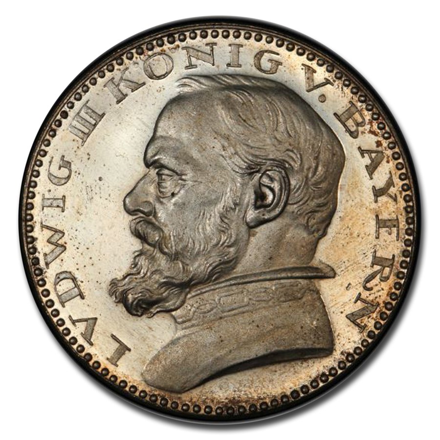 Buy 1913 Germany AR Pattern 5 Marks Ludwig III PR-64 Cameo PCGS | APMEX