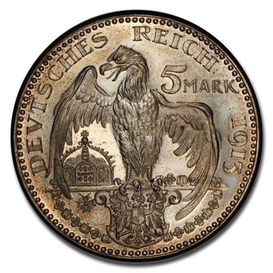 Buy 1913 Germany AR Pattern 5 Marks Ludwig III PR-64 Cameo PCGS | APMEX
