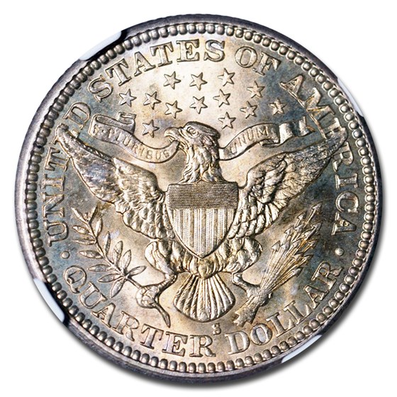 Buy 1913-S Barber Quarter MS-66 NGC | APMEX