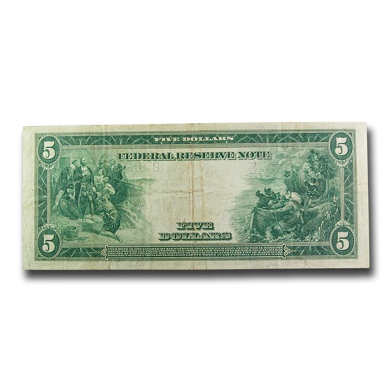 Buy 1914 (B-New York) $5.00 FRN VF FR#848 | APMEX