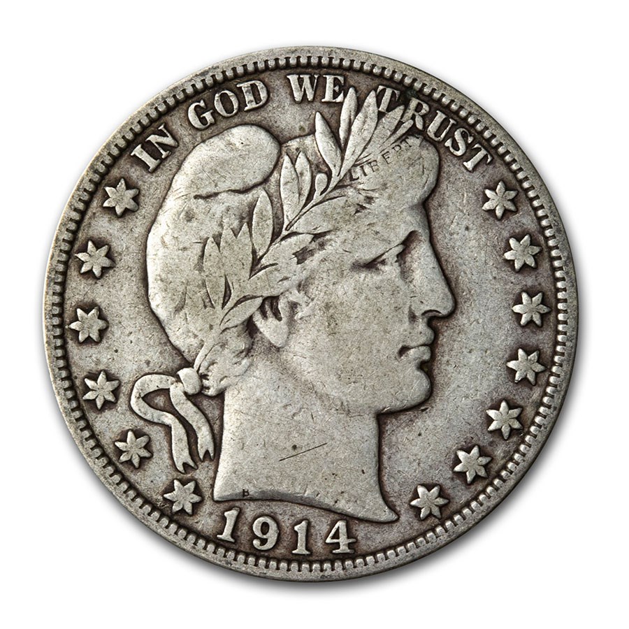 Buy 1914 Barber Half Dollar Fine | APMEX