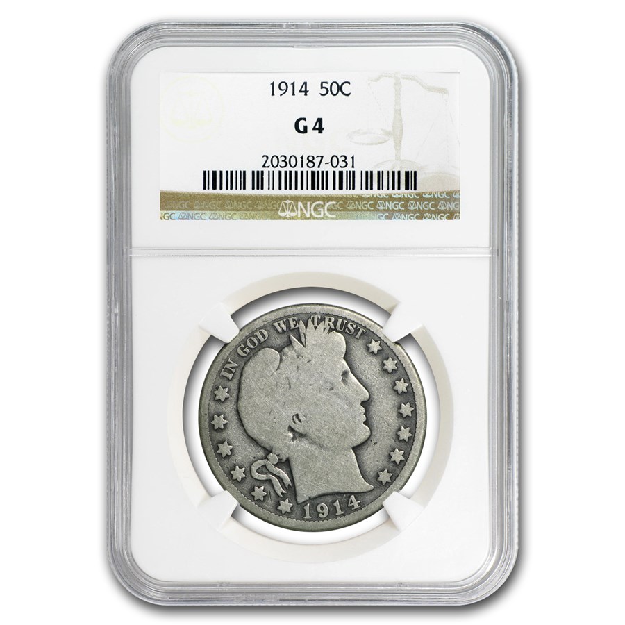 Buy 1914 Barber Half Dollar G-04 NGC | APMEX