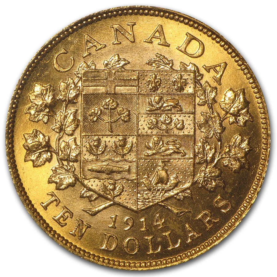 Buy 1914 Canada Gold $10 Canadian Gold Reserve Gem BU | APMEX
