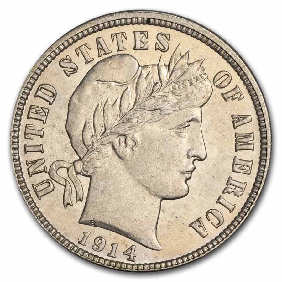 1914-D Barber Dime BU