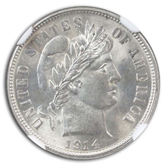Buy 1914-D Barber Dime MS-65 NGC | APMEX