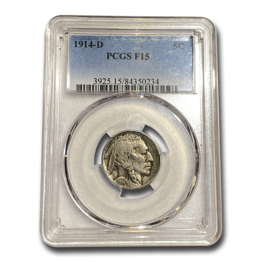 Buy 1914-D Buffalo Nickel Fine-15 PCGS | APMEX