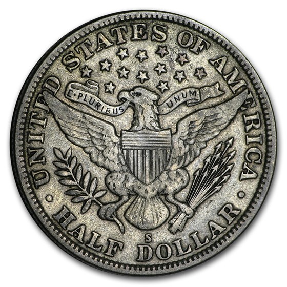Buy 1914-S Barber Half Dollar VF | APMEX