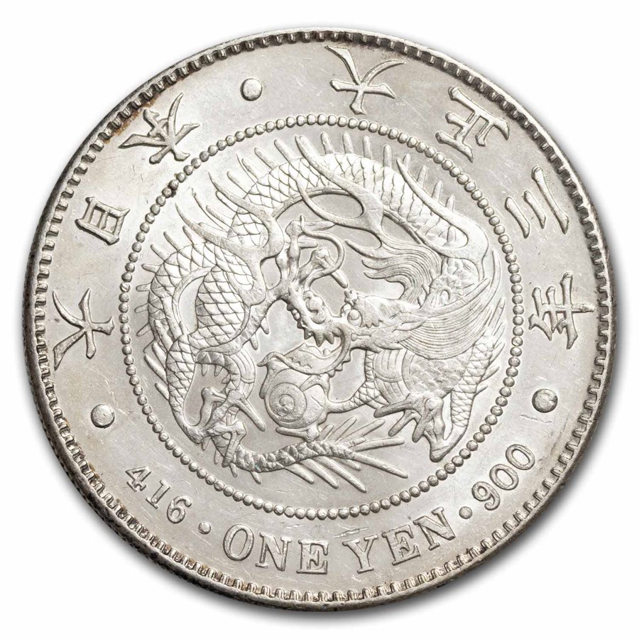1914 (T3) Japan Silver Yen AU