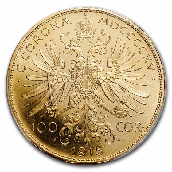 Buy 1915 Austria Gold 100 Coronas MS-67 PCGS | APMEX