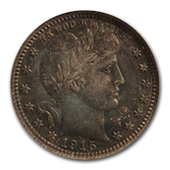 Buy 1915 Barber Quarter MS-63 NGC | APMEX