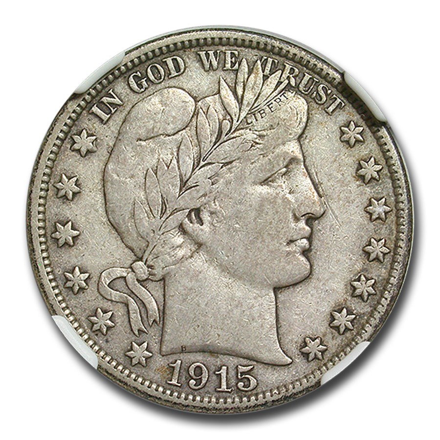 Buy 1915-D Barber Half Dollar VF-25 NGC | APMEX