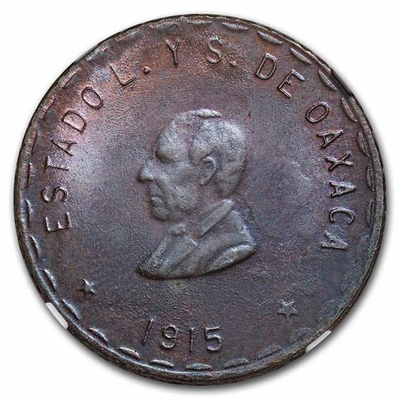 Buy 1915 Mexico Copper Oaxaca 20c MS-65 (BN) NGC | APMEX