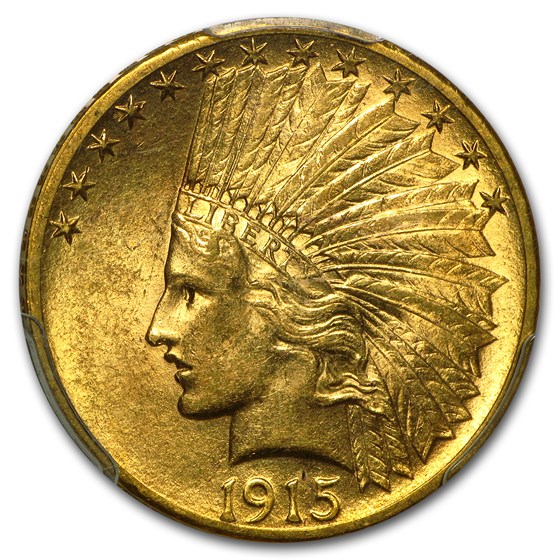 Buy 1915-S $10 Indian Gold Eagle AU-58 PCGS | APMEX