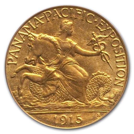 Buy 1915-S Gold $2.50 Pan-Pac Commem MS-64 PCGS | APMEX