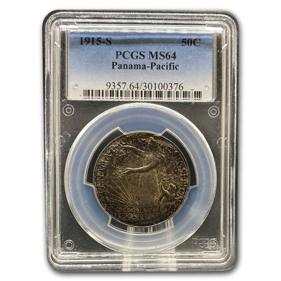 Buy 1915-S Panama-Pacific Half Dollar MS-64 PCGS (Toned) | APMEX