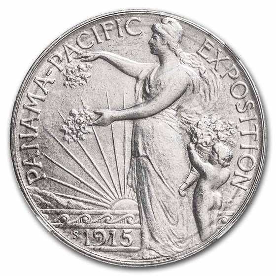 Buy 1915-S/S Panama-Pacific Expo Half Dollar BU Details (FS-501) | APMEX