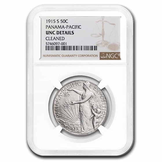 Buy 1915-S/S Panama-Pacific Expo Half Dollar BU Details (FS-501) | APMEX