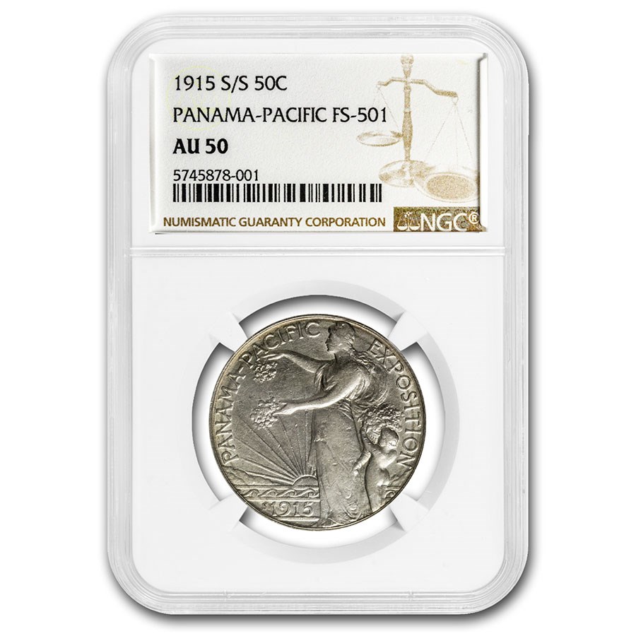 Buy 1915-S/S Panama Pacific Half Dollar AU-50 NGC (FS-501) | APMEX
